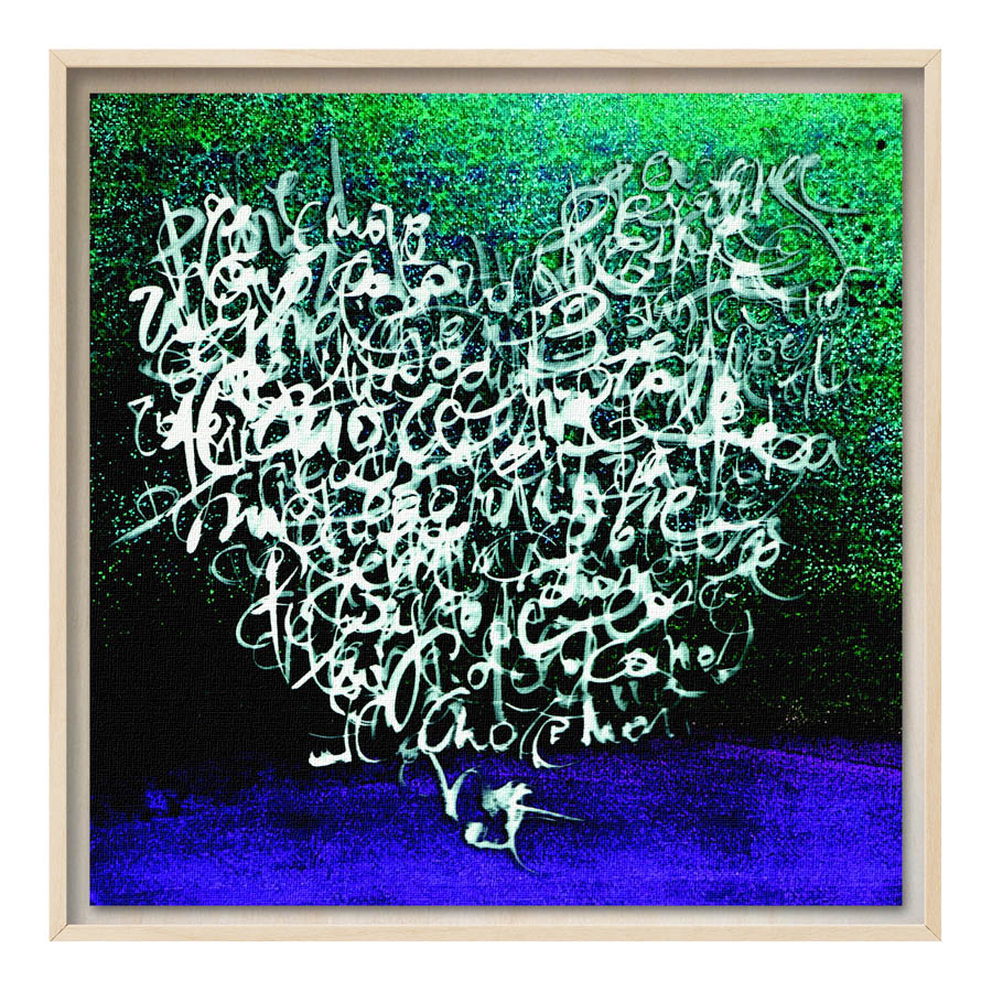 Arte Accessibile Calligramma Cuore Heart Caligram Emanuela Volpe